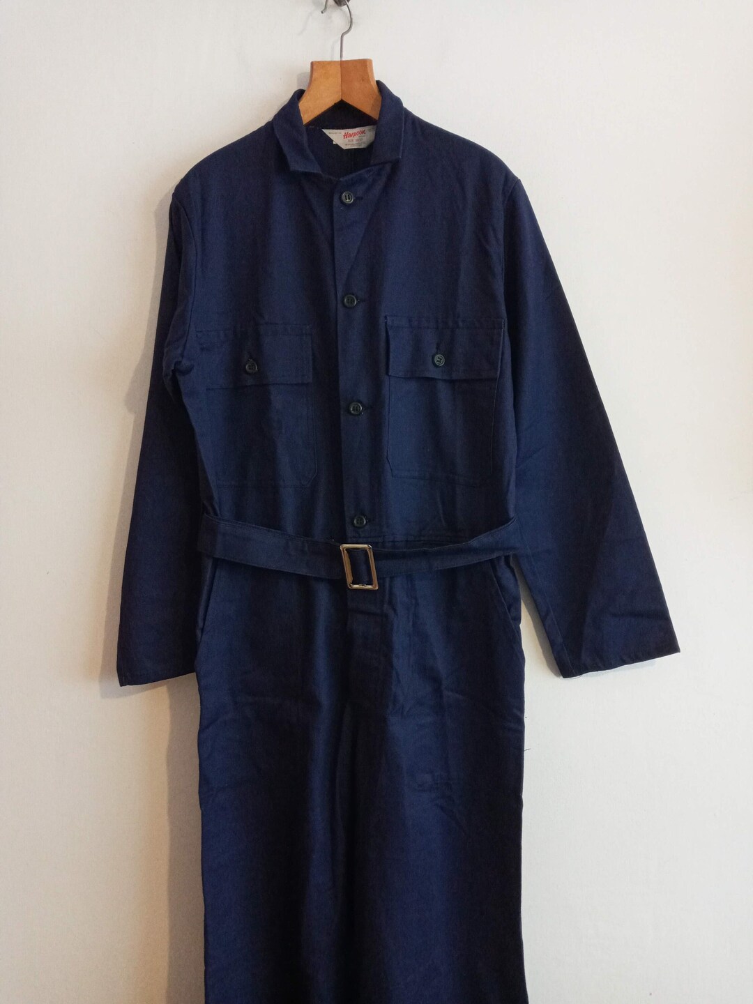 Vintage Coveralls British Workwear Harpoon Blue Cotton Drill Chore ...
