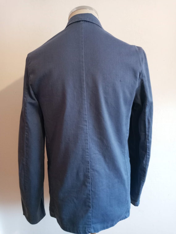 Vintage British work jacket chore workwear Railways b… - Gem