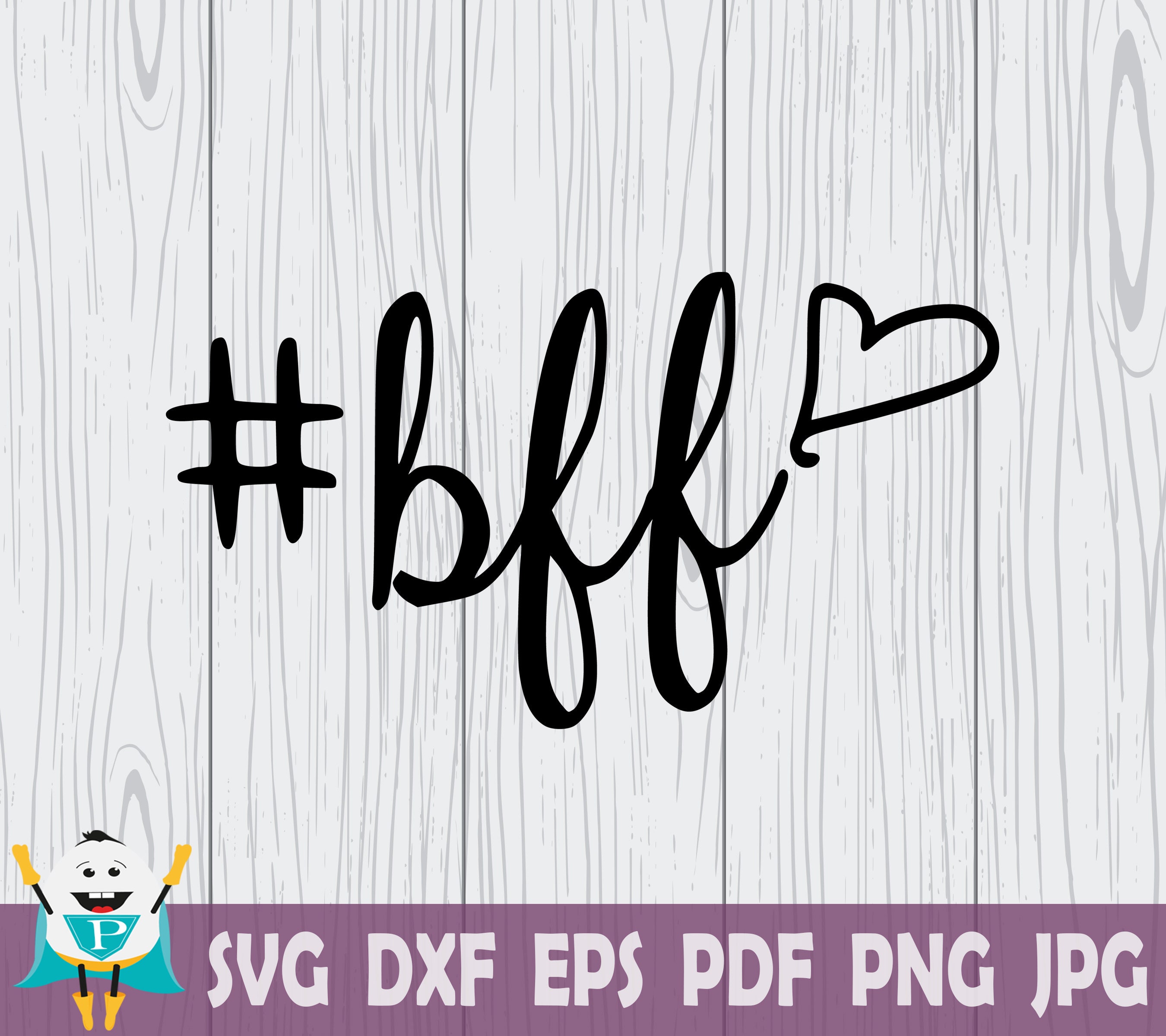 BFF SVG Best Friends Forever SVG Cut File cricut Printable | Etsy