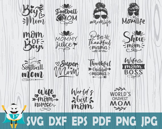 Mom Bundle SVG Small Pack Printable Vector cricut Cut - Etsy