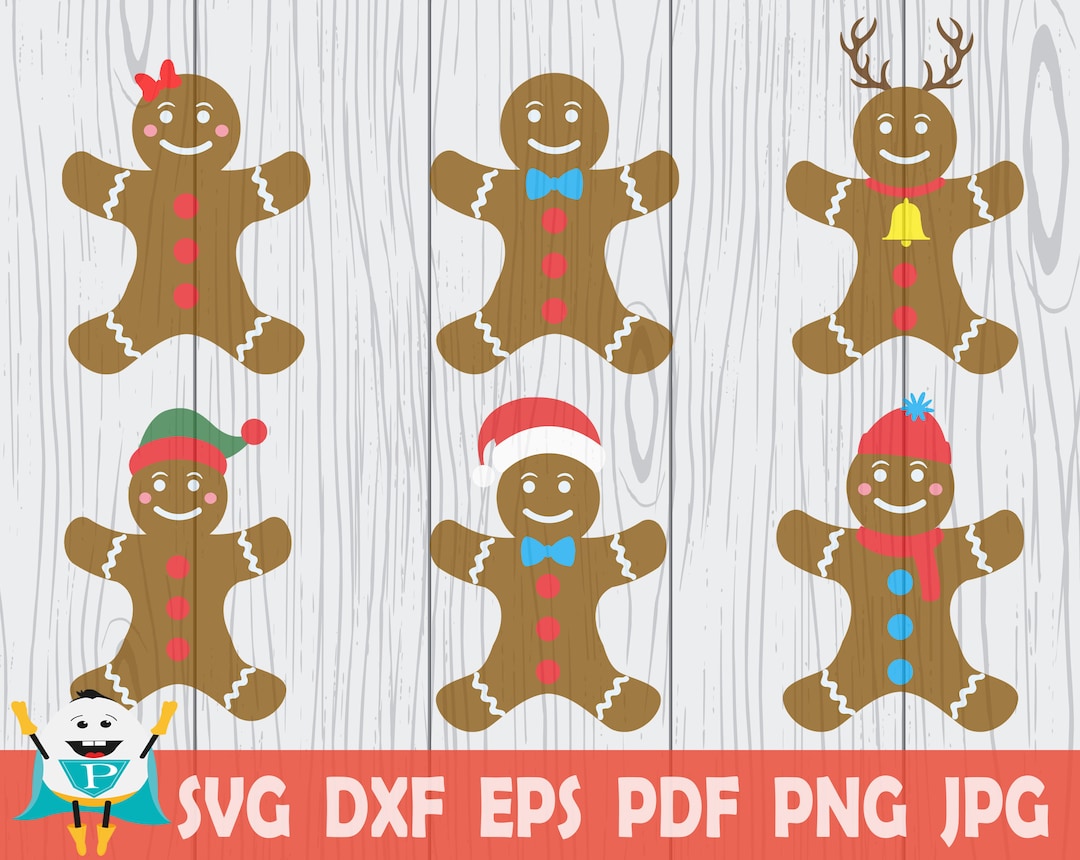 Gingerbread SVG, Christmas Cut File ,christmas Svg Ginger Man, Cute ...