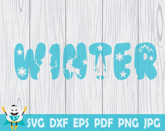 Winter SVG Printable Vector silhouette Circut Cut File | Etsy