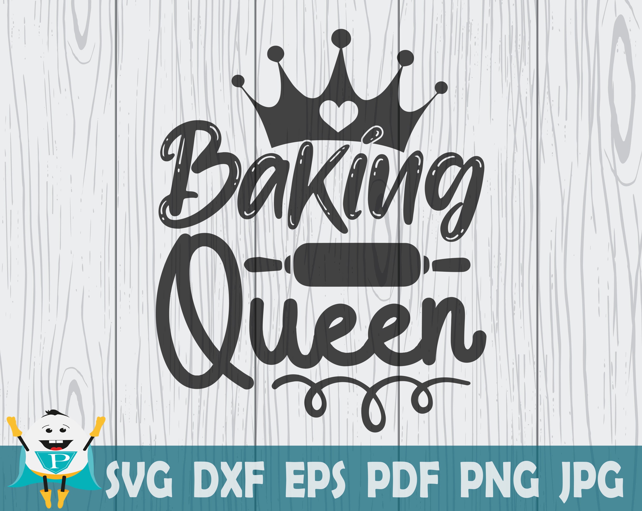 Baking Queen SVG Printable Vector cricut Cut File Instant - Etsy