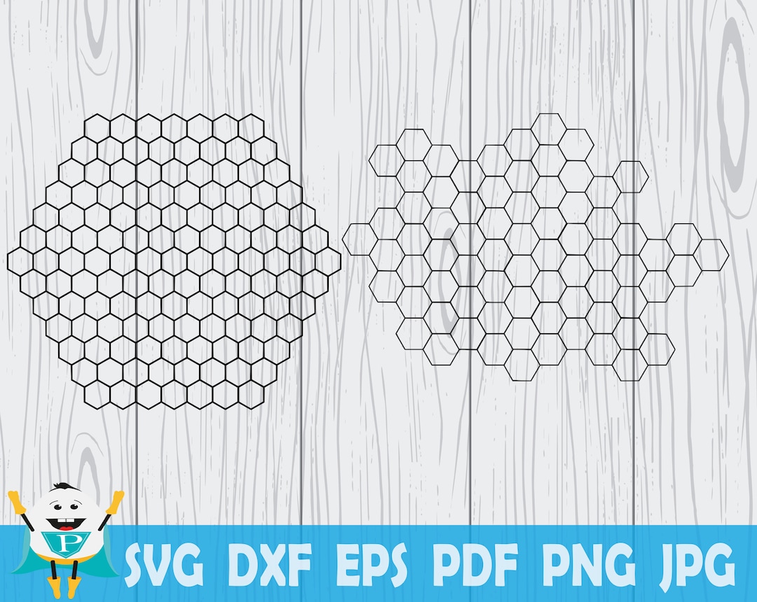 Honeycomb Pattern SVG, Printable Vector ,silhouette, Circut Cut File ...