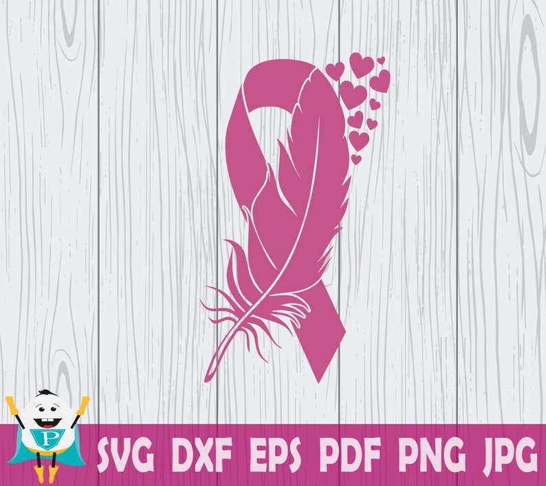 Feather Ribbon Svgprintable Vector Cricut Silhouette | Etsy