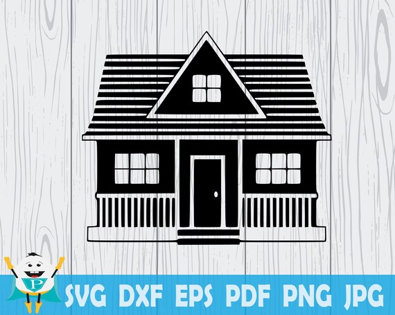 Drawing House SVG Printable Vector silhouette Circut Cut - Etsy