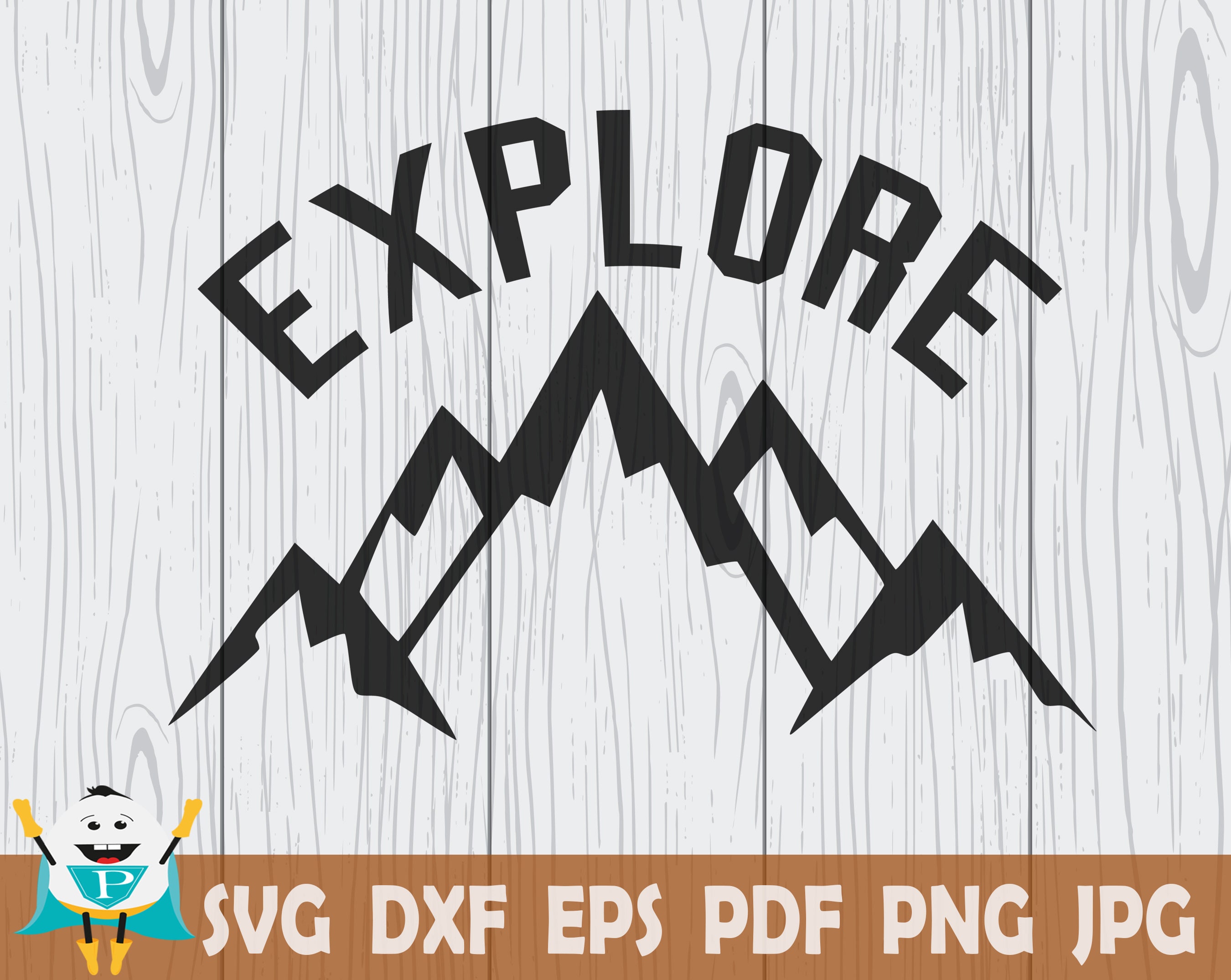 Explore SVG Mountain Printable Vector Cricut Silhouette | Etsy