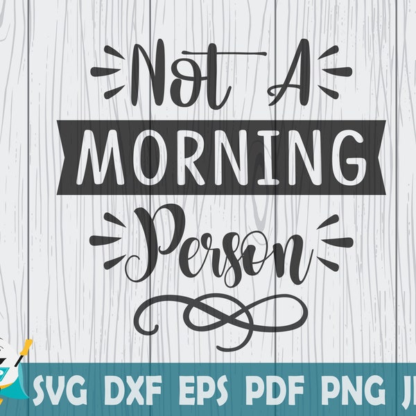 Not Morning Person - Etsy