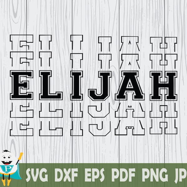 Elijah Svg - Etsy