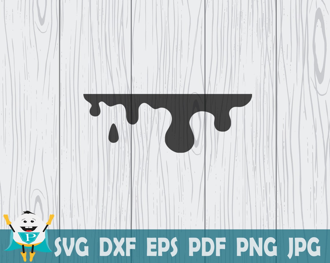 Dripping Borders SVG Printable Vector cricut Silhouette - Etsy