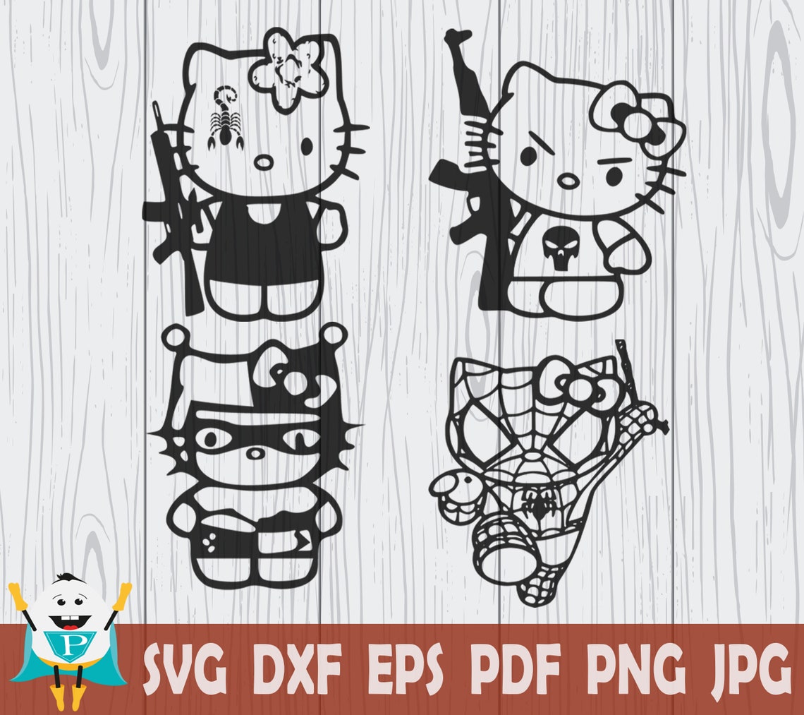 28 Hello Kitty SVG Cut File Printable Vector Cricut | Etsy