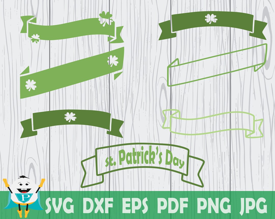 St. Patrick's Day Ribbon SVG, Printable Vector ,cricut , Silhouette ...