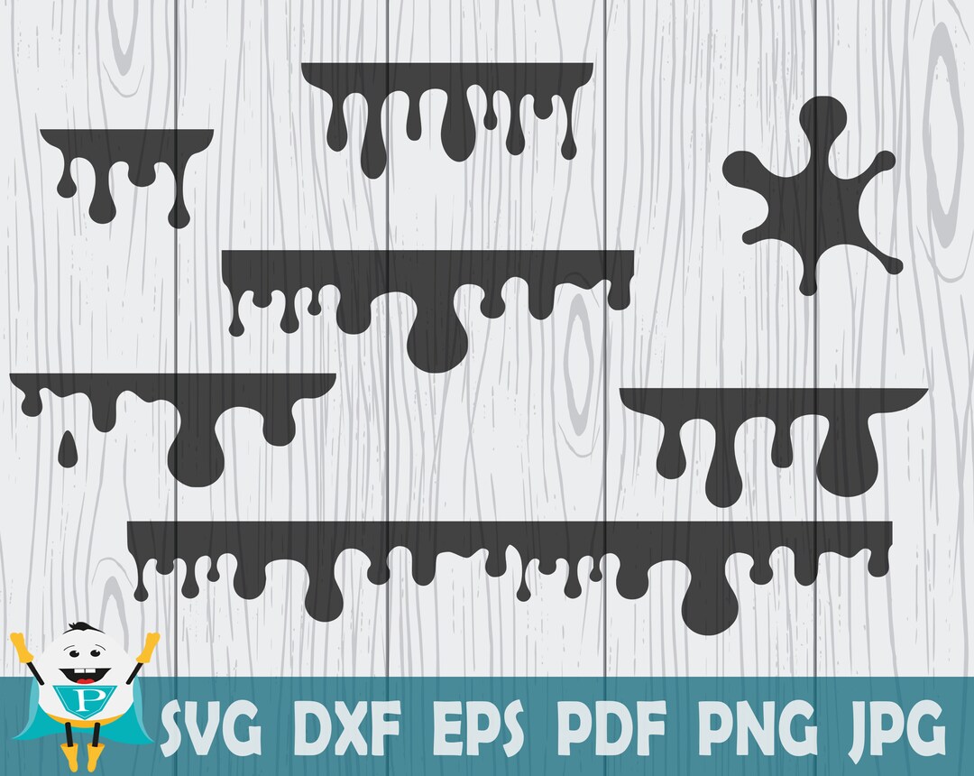 Dripping Borders SVG, Printable Vector ,cricut , Silhouette , Instant ...