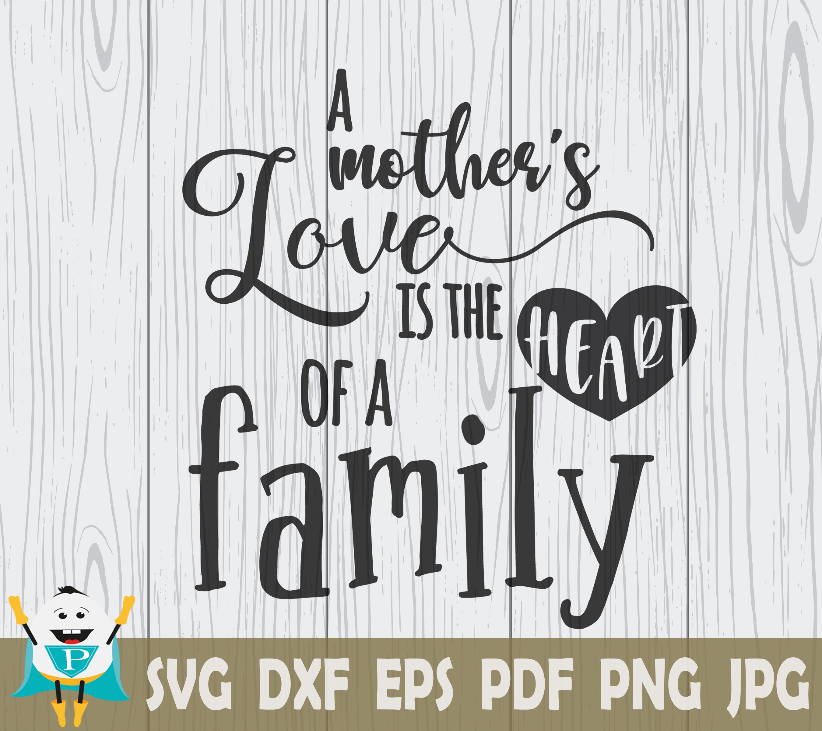 A Mother's Love SVG Quote Cricut Commercial Use | Etsy