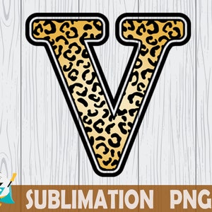 Leopard Print Alphabet Sublimation PNG , Includes Numbers , Instant ...