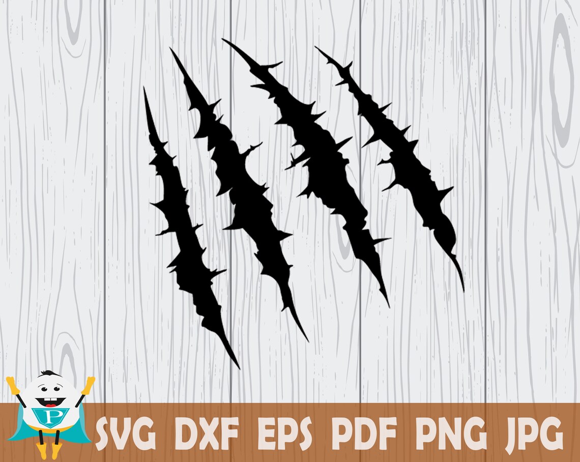 Garras SVG Silueta Vector imprimible Cricut Silueta | Etsy