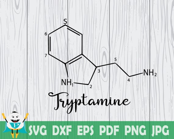 Tryptamine SVG Chemical Formula Printable Vector cricut | Etsy
