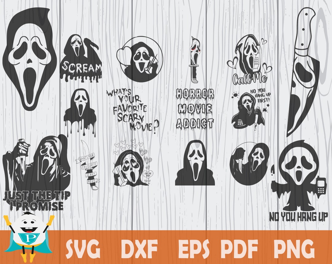 Scream Bundle SVG Vecteur imprimable Silhouette Fichier de - Etsy France
