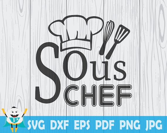 Sous Chef SVG Vector imprimible Silueta Circut archivo - Etsy México