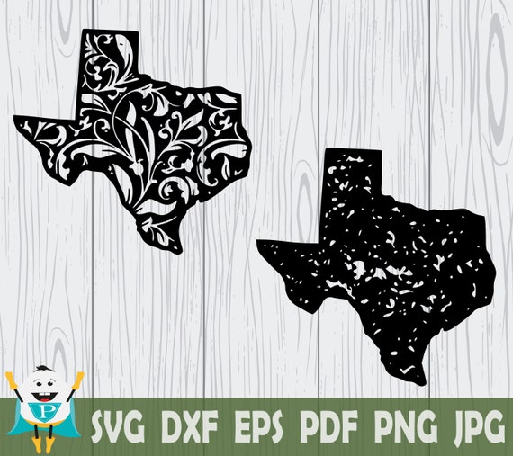 Texas State SVG Floral Texas Cut File printable Vector - Etsy