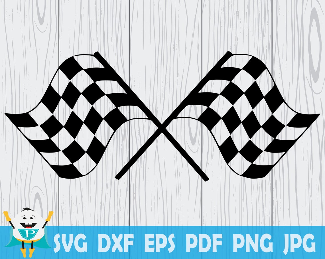 Checkered Flag SVG Printable Vector silhouette Circut Cut - Etsy