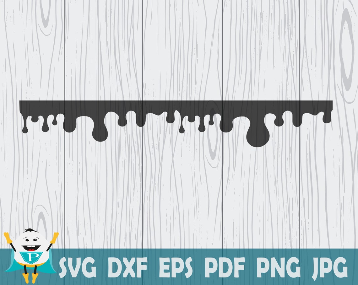 Dripping Borders SVG Printable Vector cricut Silhouette - Etsy