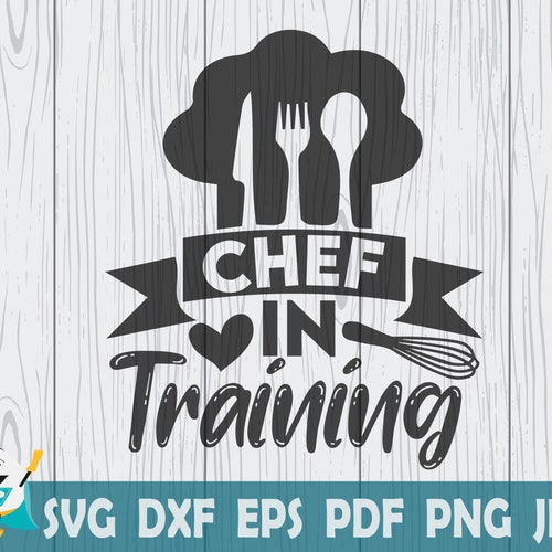 Chef Svg Cut File Instant Download Kitchen Silhouette - Etsy