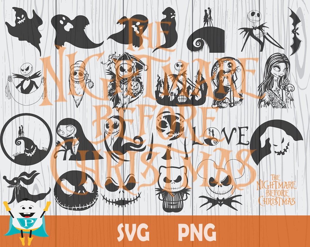The Nightmare Before Christmas SVG, Printable Vector ,silhouette ...