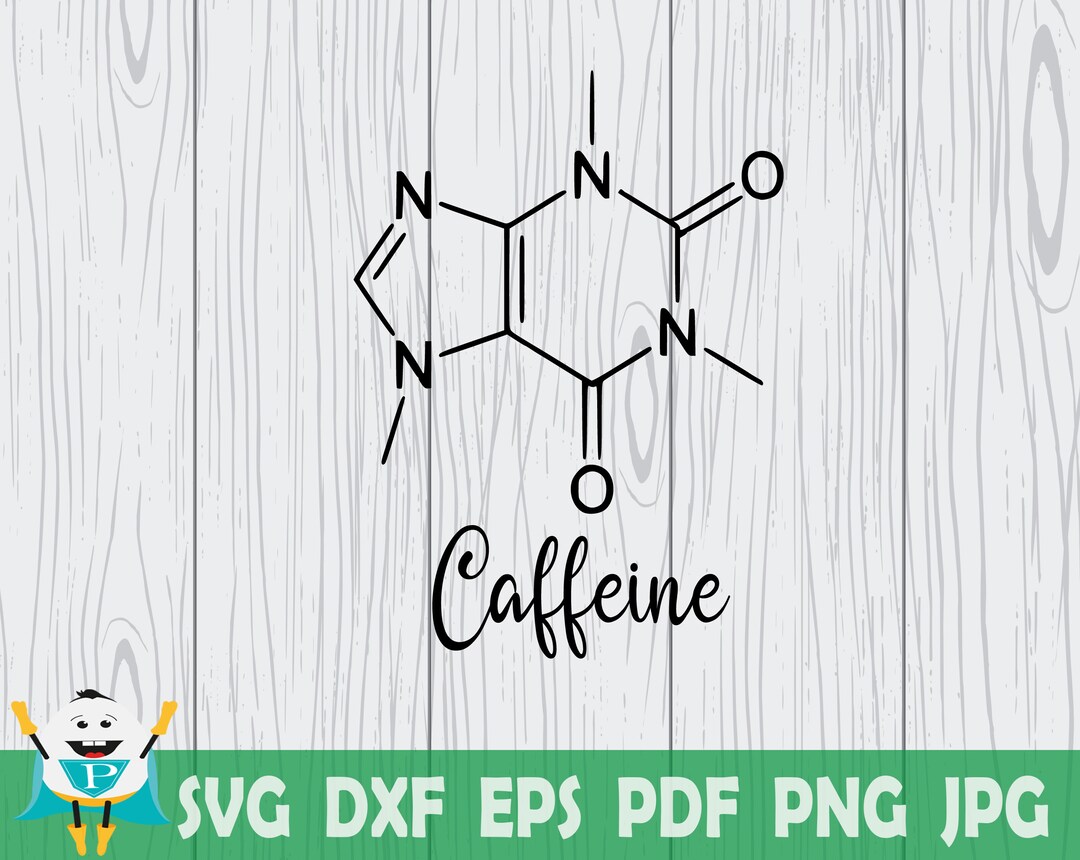 Caffeine SVG, Chemical Formula , Printable Vector ,cricut ,cut File ...