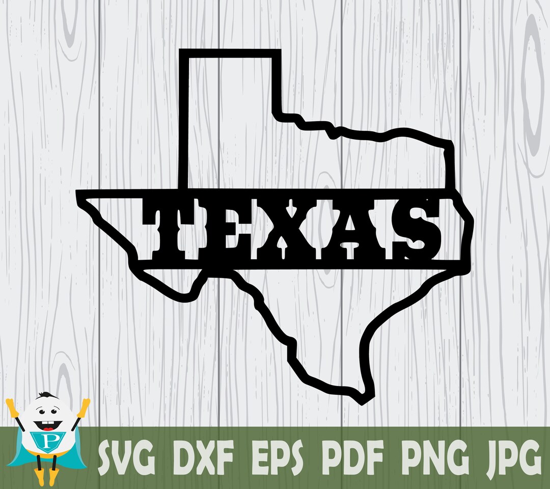 Texas State SVG Texas Map Text , Cut File ,printable Vector, Cricut ...
