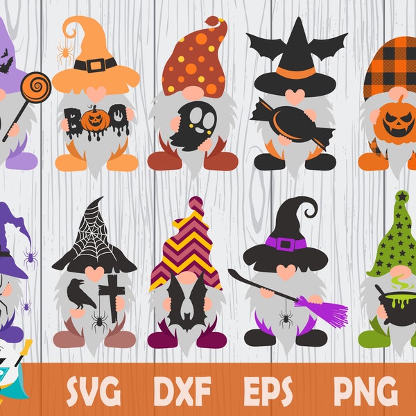 Halloween Gnome Svg - Etsy
