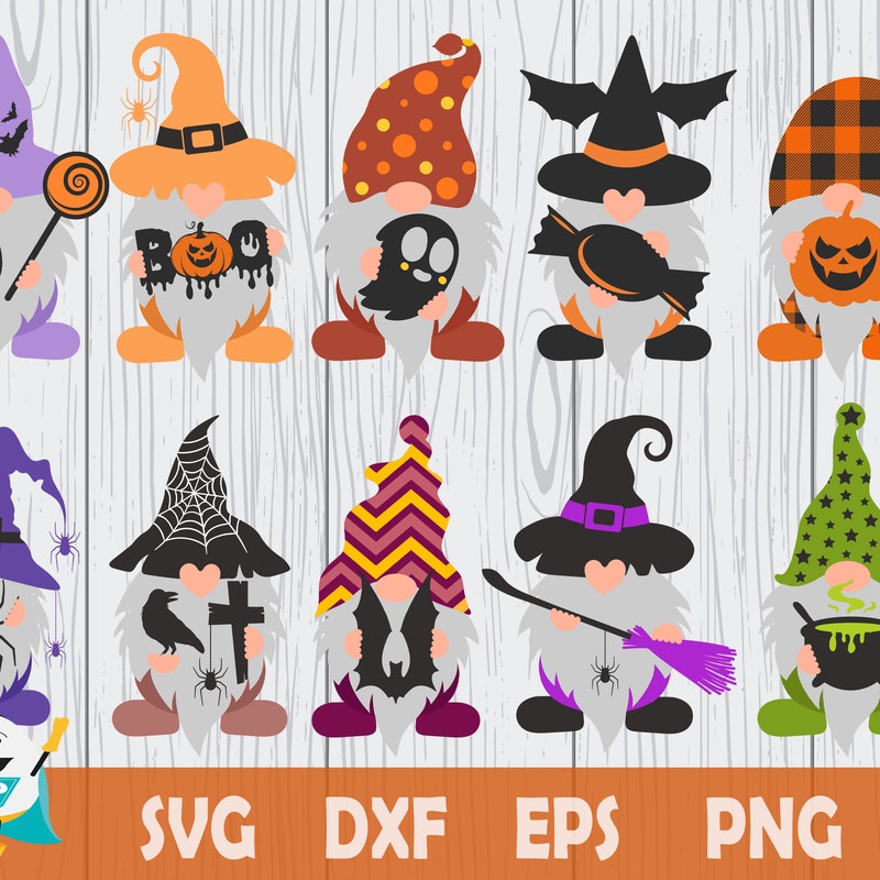 Halloween Gnome Svg - Etsy