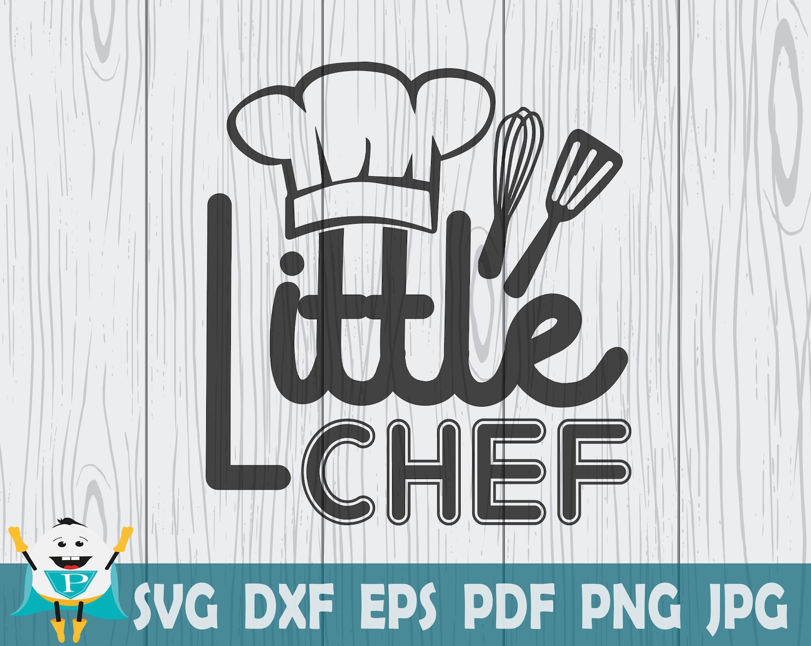 Little Chef SVG Printable Vector cricut Cut File Instant - Etsy