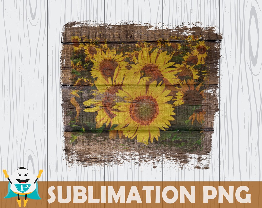 Sunflower Sublimation Design | Transparent Background | Sublimation PNG ...