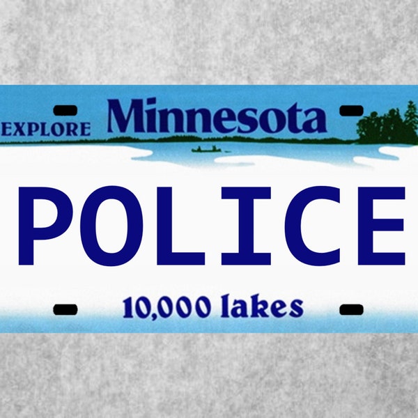 Police Vanity Plate - Etsy