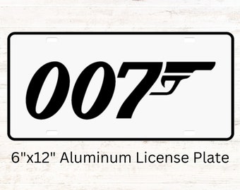 James Bond License Plate - Etsy