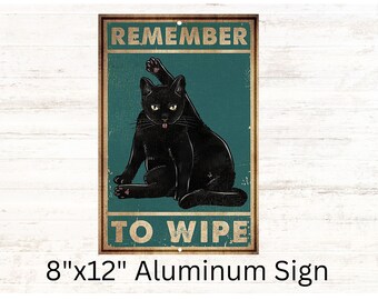 Cat Wipe Sign - Etsy