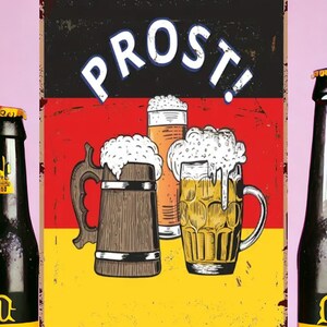 PROST Sign. Metal German Prost Sign. Cheers Beer Sign. - Etsy