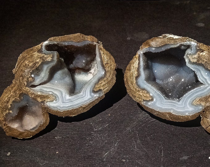 Small Double Utah Dugway Geode Pair - Etsy