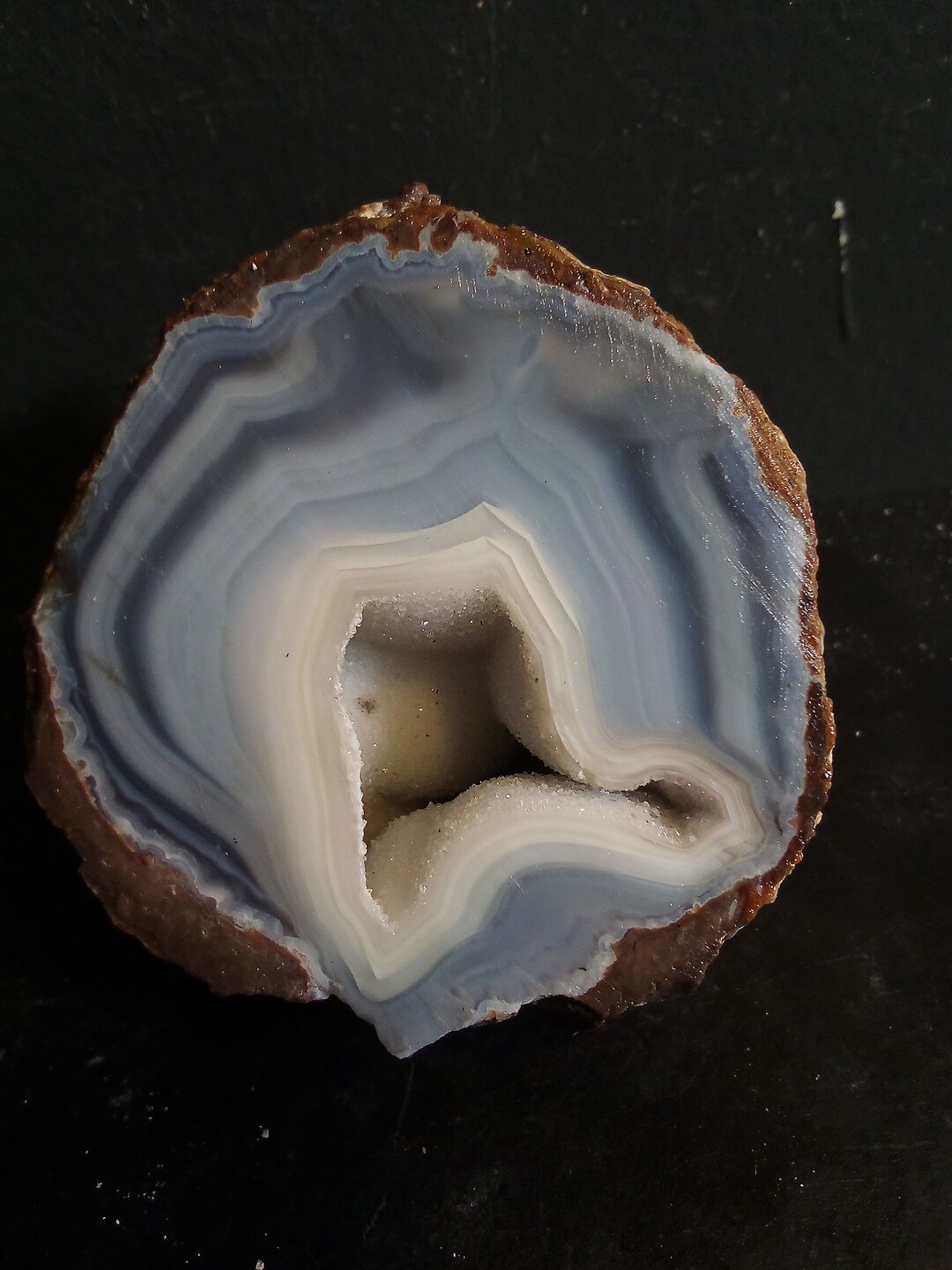 Blue Lace Agate Utah Dugway Geode Half - Etsy