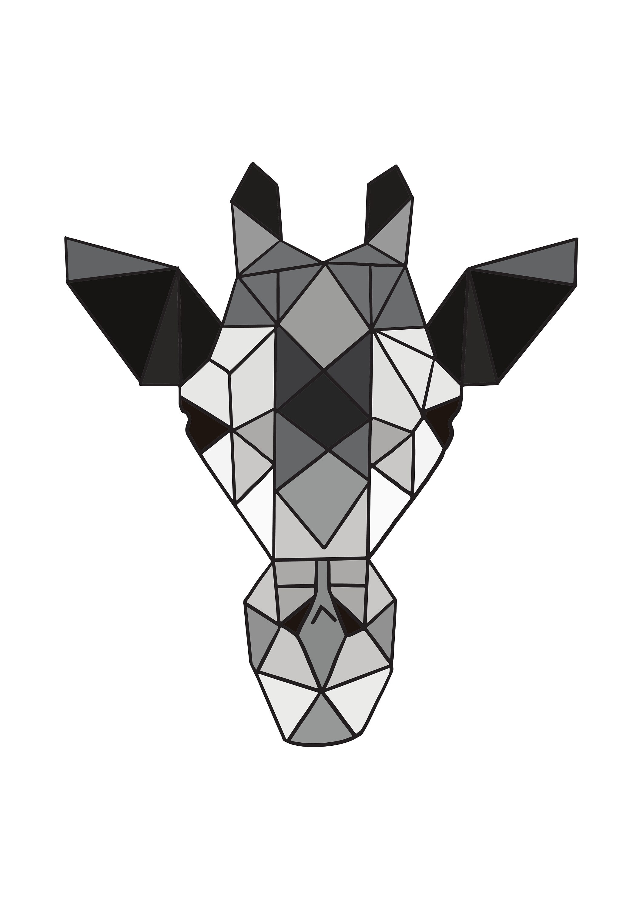 Polygon Wild Animals Digital Download Poster Gift Printable Wall Art ...