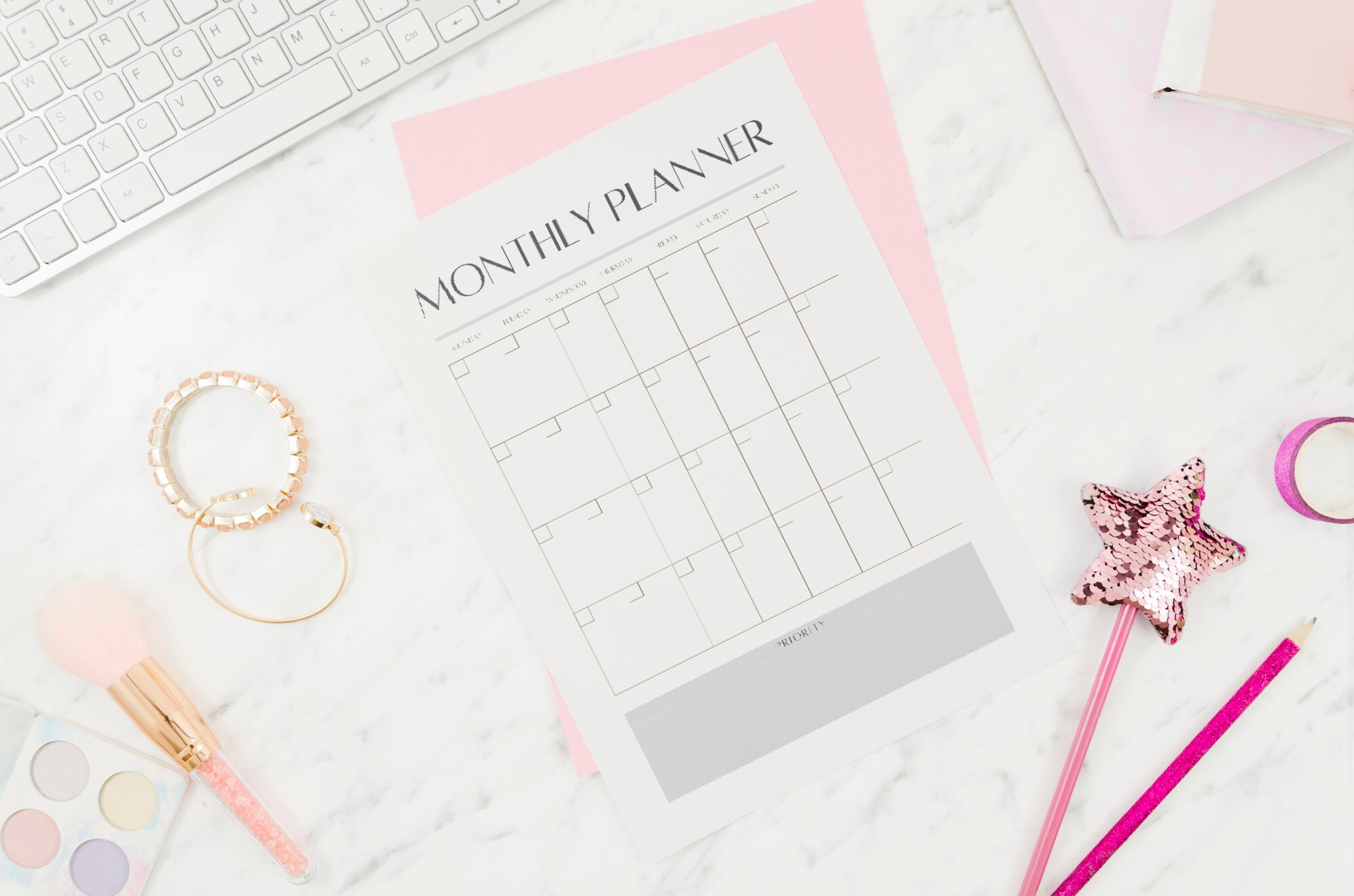 Monthly Printable Planner| Digital Download| Printable Planner - Etsy