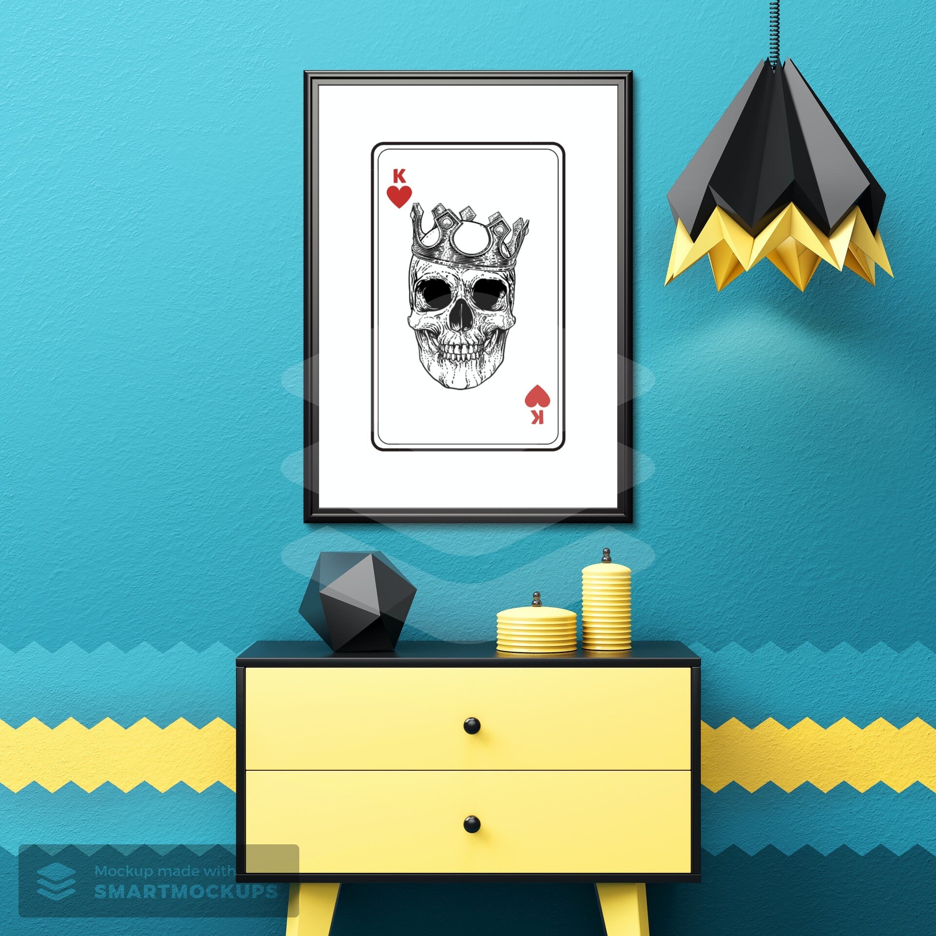 King's Skull With Crown Card Digital Download Royal Poster Print Wall ...