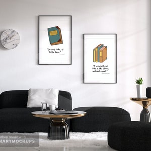 Books Lover | Digital Download | Poster Gift | Printable Wall Art ...