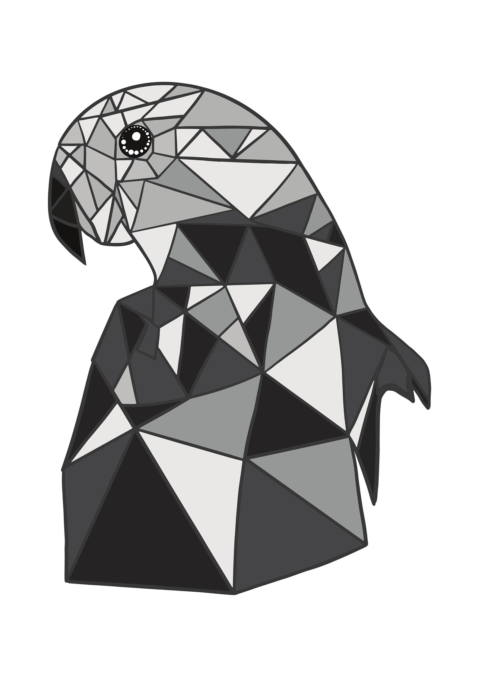 Polygon Wild Animals Digital Download Poster Gift Printable Wall Art ...