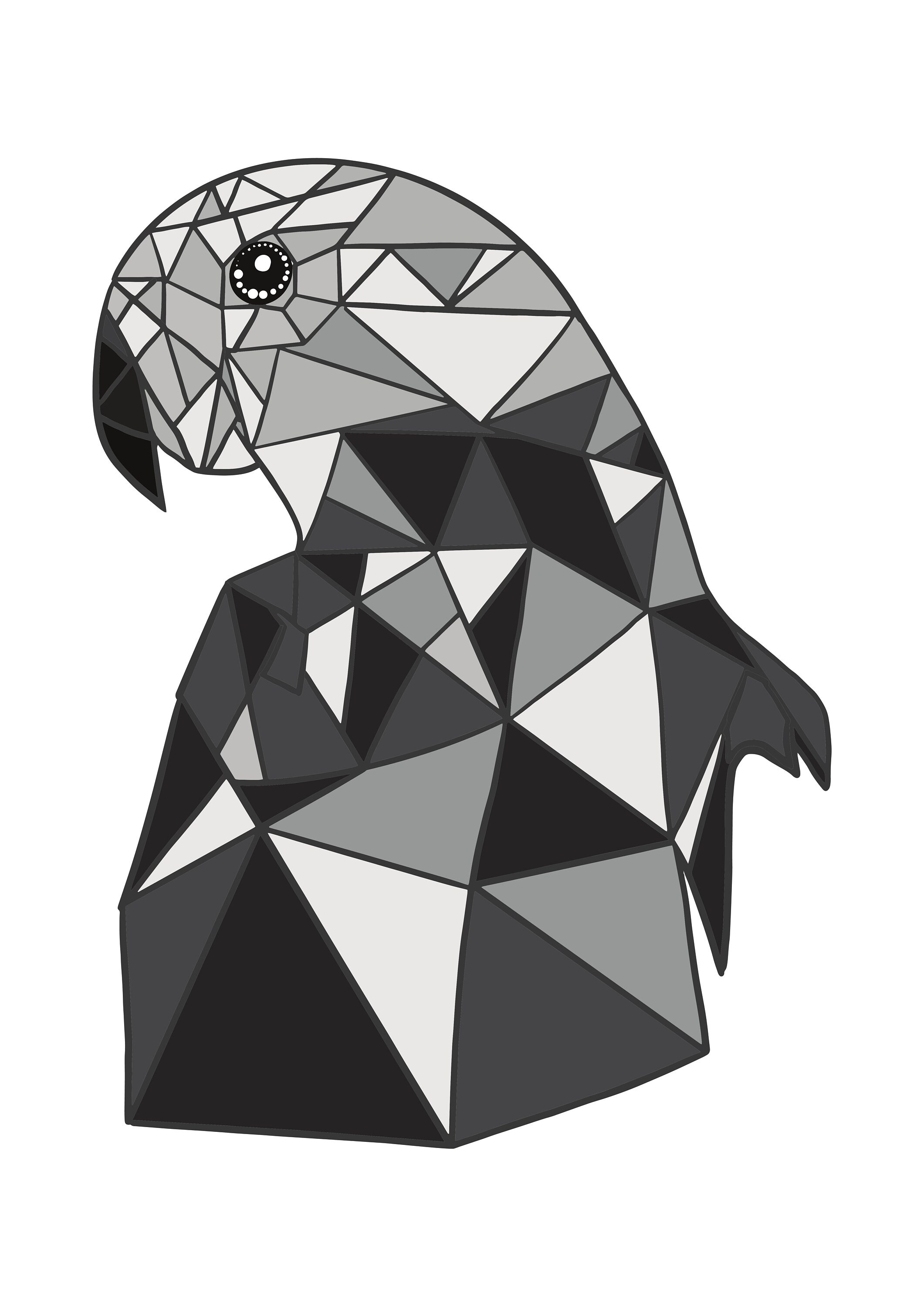 Polygon Wild Animals Digital Download Poster Gift Printable Wall Art ...