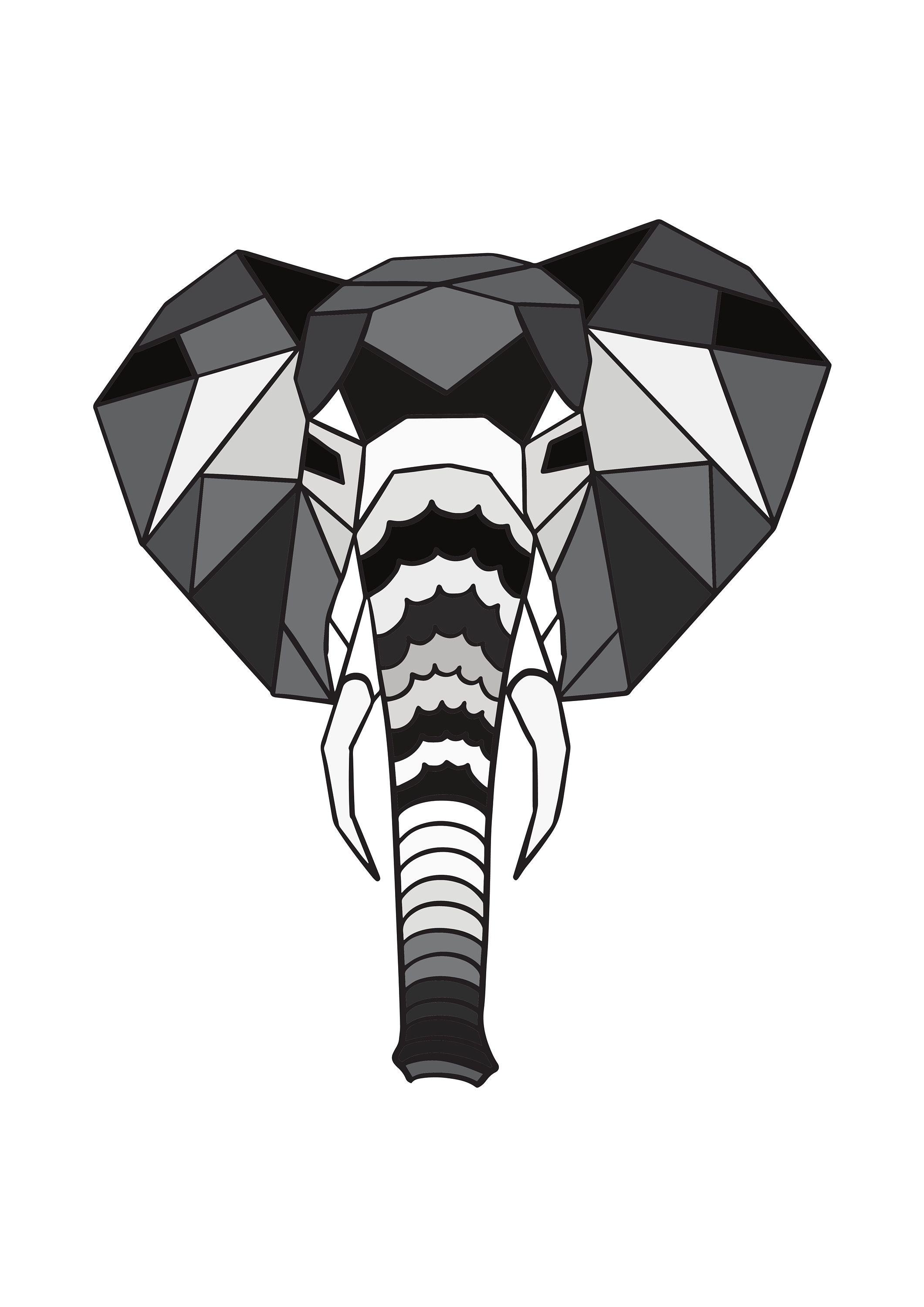 Polygon Wild Animals Digital Download Poster Gift Printable Wall Art ...