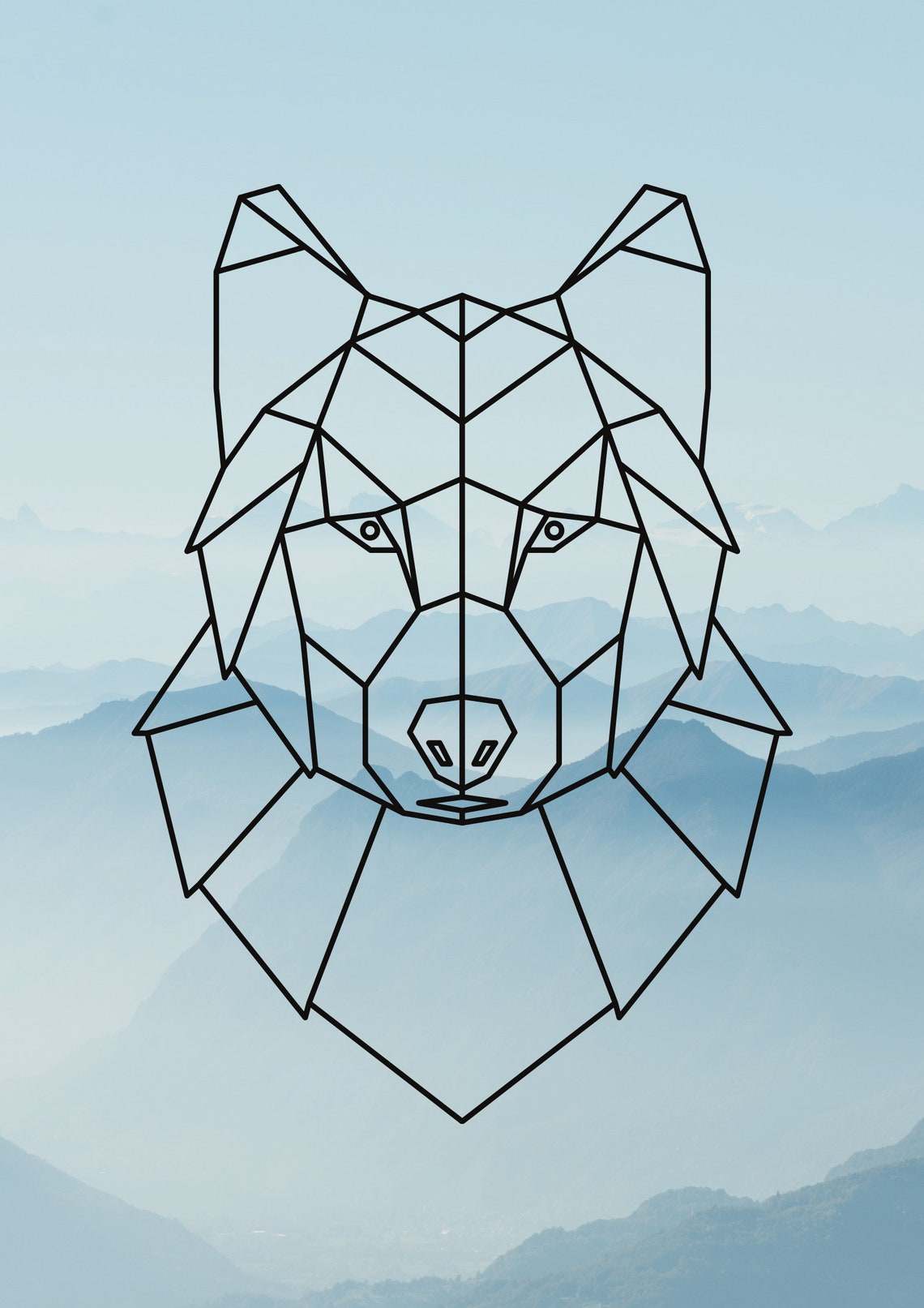 Polygon Animals Digital Download Poster Gift Printable Wall Art ...