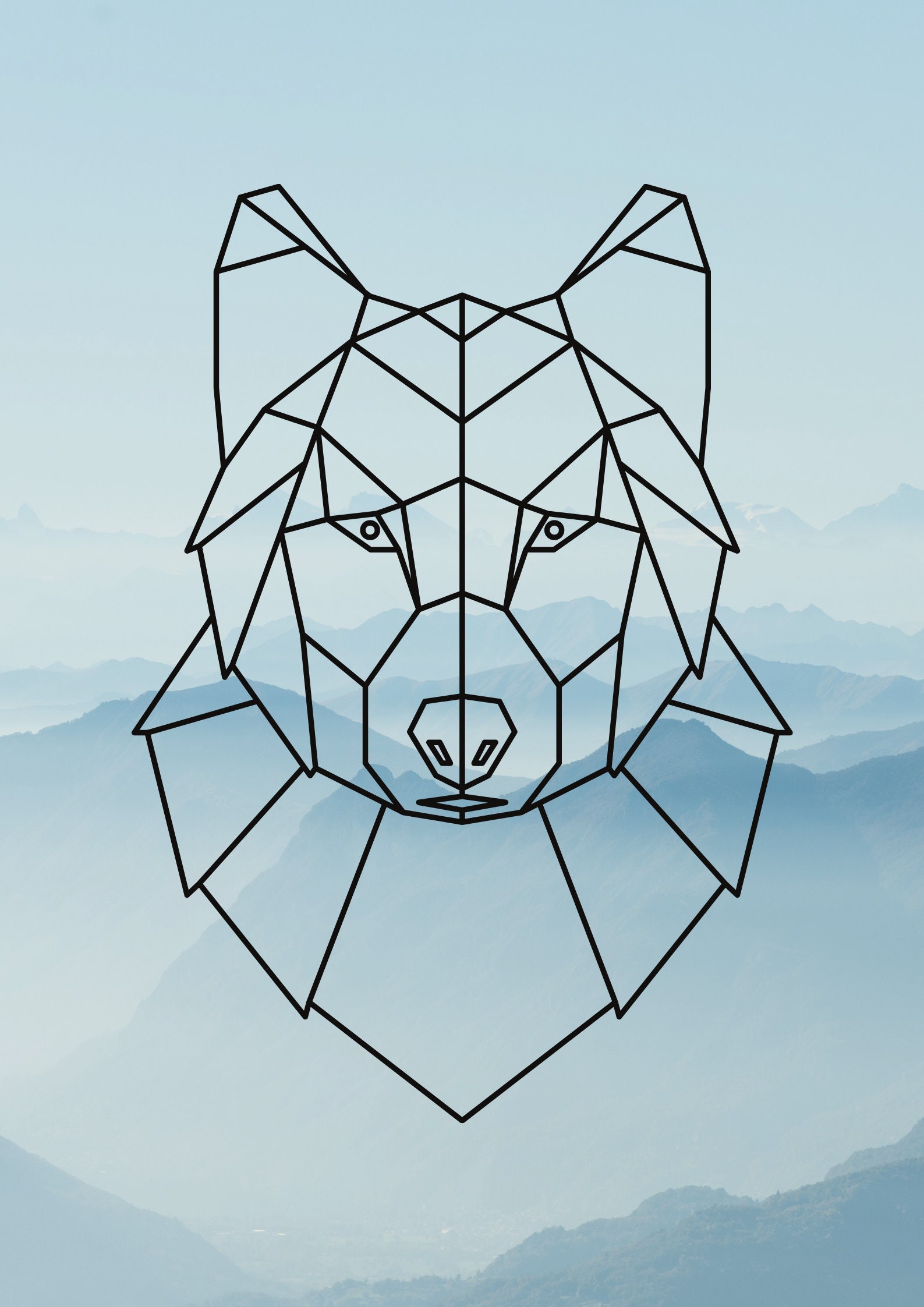 Polygon Animals Digital Download Poster Gift Printable Wall Art ...