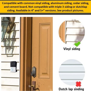 Vinyl Siding Mount Angle Adjustment Wedge for Original Ring, Ring 2 ...